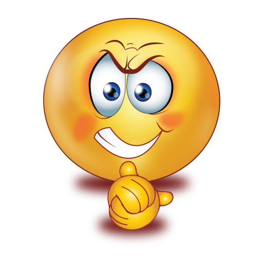 Evil Smile Holding Hands Emoji