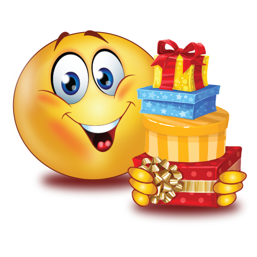 Happy With Gifts Emoji