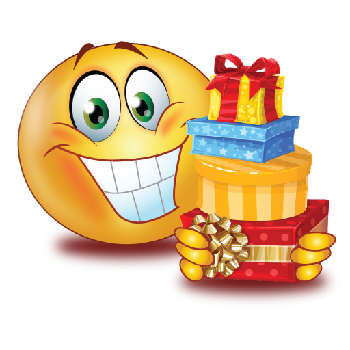 Big Smile With Gifts Emoji