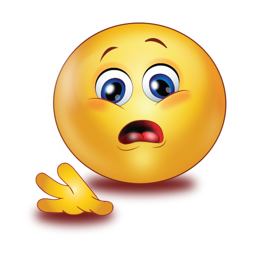 Scared Open Hand Saying No Emoji