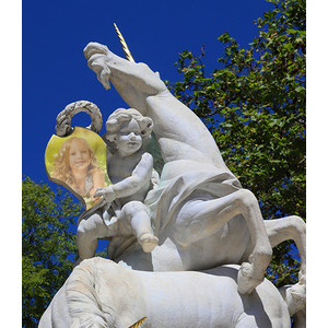 A Picture Of Marble Statues In The Street. You Can Put Your Picture On ...