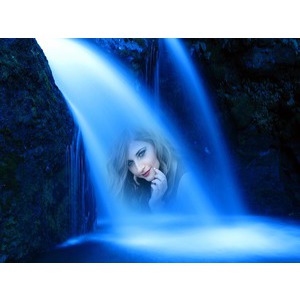 Blue Falls Photo Effect