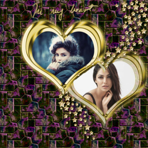 Your Photo And Your Lover On Hearts Photo Montage – Add This Effect to ...
